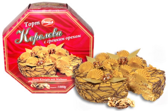 Cake With Condensed Milk And Walnuts "Karaliene" 1kg - Russian Food ...